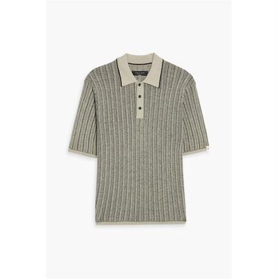 Rag  Bone 瑞格布恩 男士 POLO衫 Harvey 罗纹棉混纺
