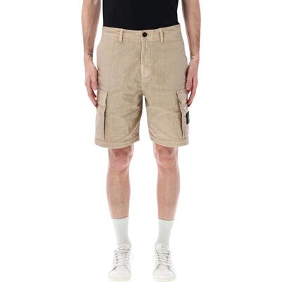 Stone Island 石头岛 男士 短裤 ISLAND PANAMA 石头色尼龙工装