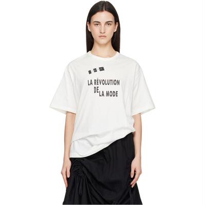 Yohji Yamamoto 山本耀司 女士 T恤 灰白色 La Révolution