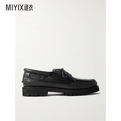 【早秋新品】Officine Creative 男款Flexi 经典全粒面皮质船鞋