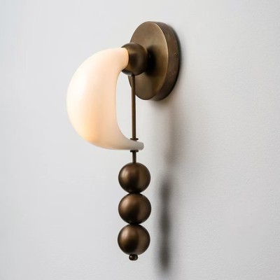 Apparatus中古别墅卧室床头样板间展厅酒店设计师个性算珠壁灯