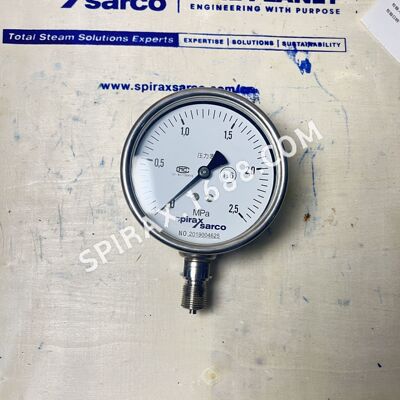 进口斯派莎克压力表0-1.6MPa原装SpiraxSarco洁净型抗压高压精密