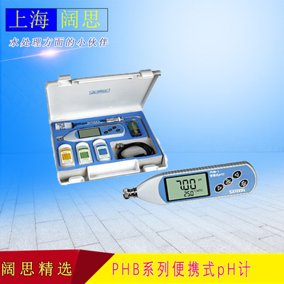 pH计PHB-2 三信0.1级自动校准手动温补水质监测仪 便携式酸度计