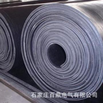 6MM绝缘胶皮高压绝缘橡胶垫/10kv配电房地胶绿色1000mm宽