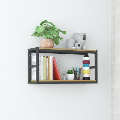 墙上置物架简艺约客厅壁纳挂铁书架F5M62670酒G架家用桌面装饰收