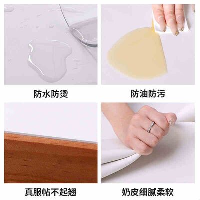 仿实木纹TPU硅胶餐桌垫防水防油高级感食品级桌布茶几桌面保护垫