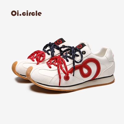 OICIRCLE【噢壹圈】春夏新款小白鞋增高德迅鞋百搭女鞋美式阿甘鞋
