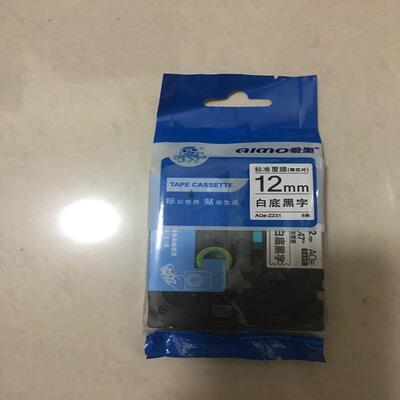 爱墨标签色带PT-E115专用标签带6 9 12mm带芯片TZE-Z231 631纸