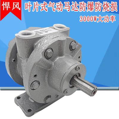 气动马达HFV63000瓦3000转叶片式高速大功率马达