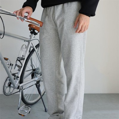 YUXIANe日系精梳长绒棉340克重磅双股纯卫裤男士长裤休闲百搭秋冬