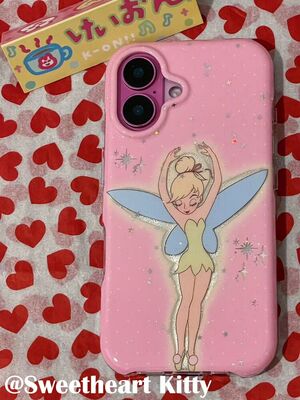 U2 ins古早粉色闪粉花仙子精灵适用iphone17promax苹果16手机壳15女