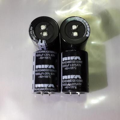 拆机RIFA PEH534系列电容 63v10000uf发烧音频滤波电解电容