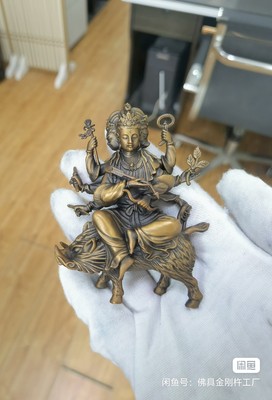 8厘米摩利支天，重约220克，铜材质，做旧版399，镀金版490