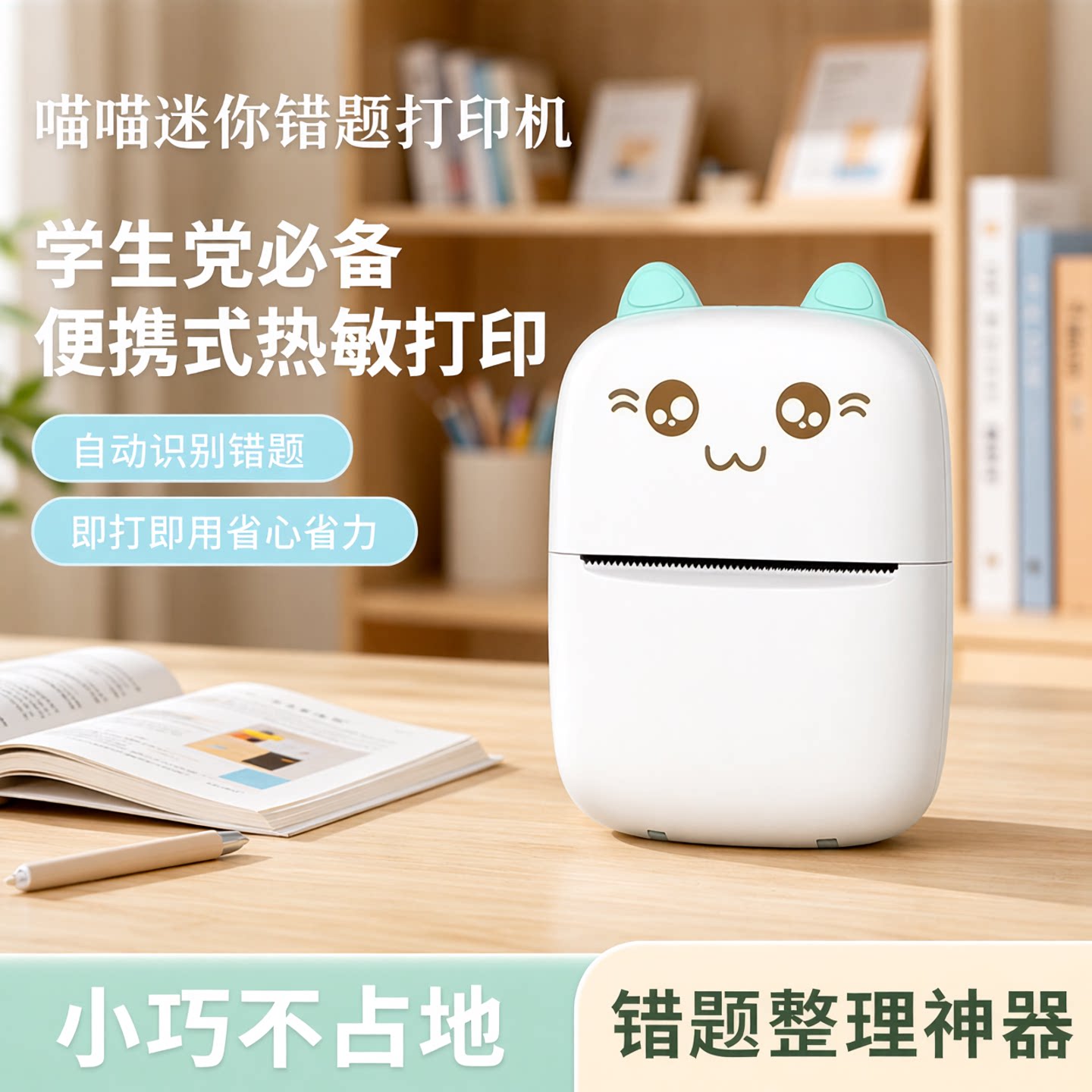 学生错题打印机家用便携迷你口袋热敏照片小型便携式错题整理神器学习机