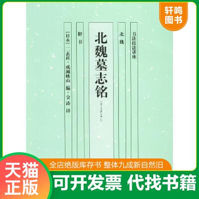 正版速发9787535620422 北魏墓志铭:北魏 楷书 E19 （日）成濑映山编,金涛译 湖南美术出版社