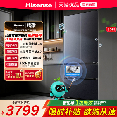 【精品】【主推】海信冰箱BCD-509E5SFZSD双系统法式冰箱