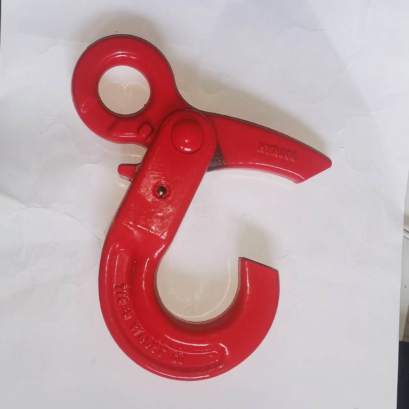 羊角安全钩环眼钩羊角抓钩旋转自锁钩带保险起重货钩吊索具吊钩