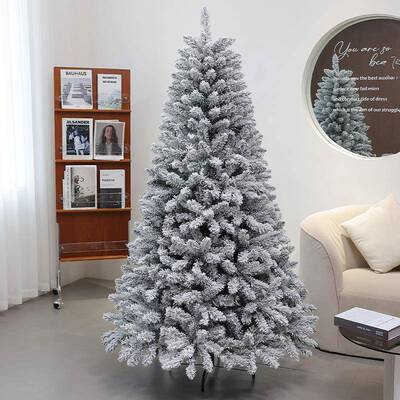 圣诞节装饰品大型圣诞树christmastree聖誕樹加密白色植绒新款