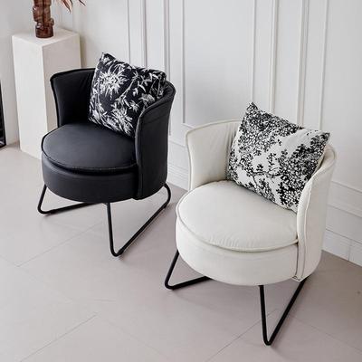 洽谈沙发椅北欧风美甲沙发椅高脚单人猫抓皮久坐不累阳台舒服接待