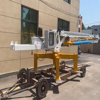 带轮胎方便移动液压布料机移动式混凝土布料机HGY15spider boomer