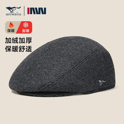 复古前进帽男女冬季保暖