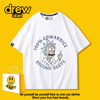 瑞克和莫蒂联名T恤男rick and mort恶搞衣服短袖动漫周边夏季网眼