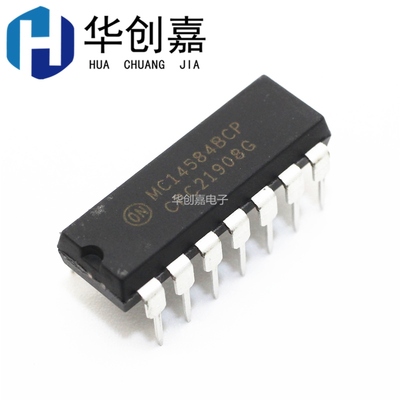 MC14584BCP MC14584 直插DIP-14 全新 反相施密特触发器 可直拍