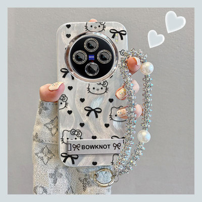 适用vivoX系列蝴蝶结KT猫手机壳