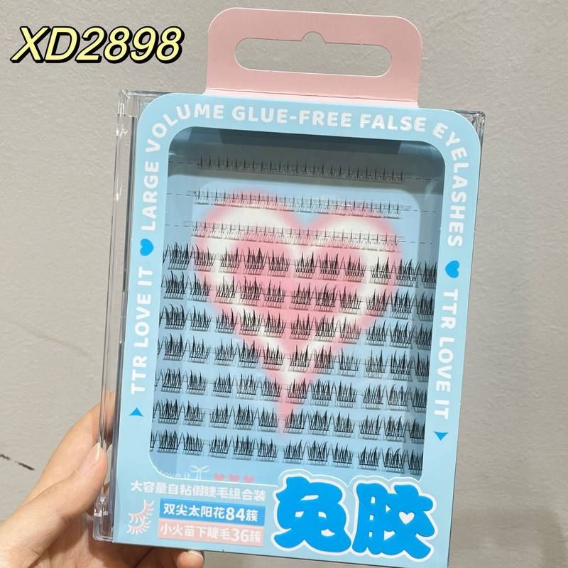 TTR三秒心动免胶水自粘纯欲小恶魔猫即取即用睫然不同