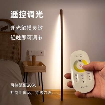 PTLIFE北欧靠墙落地灯网红设计感卧室床头客厅沙发立式LED氛围灯