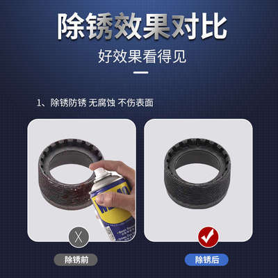 WD40除锈润滑剂门锁防锈油万能家用汽车自行车dw40清洗剂车窗润滑