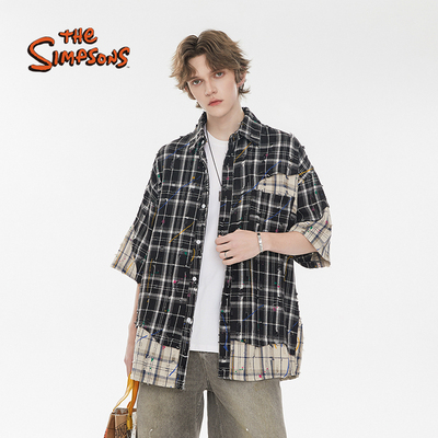 辛普森一家夏季透气短袖衬衫