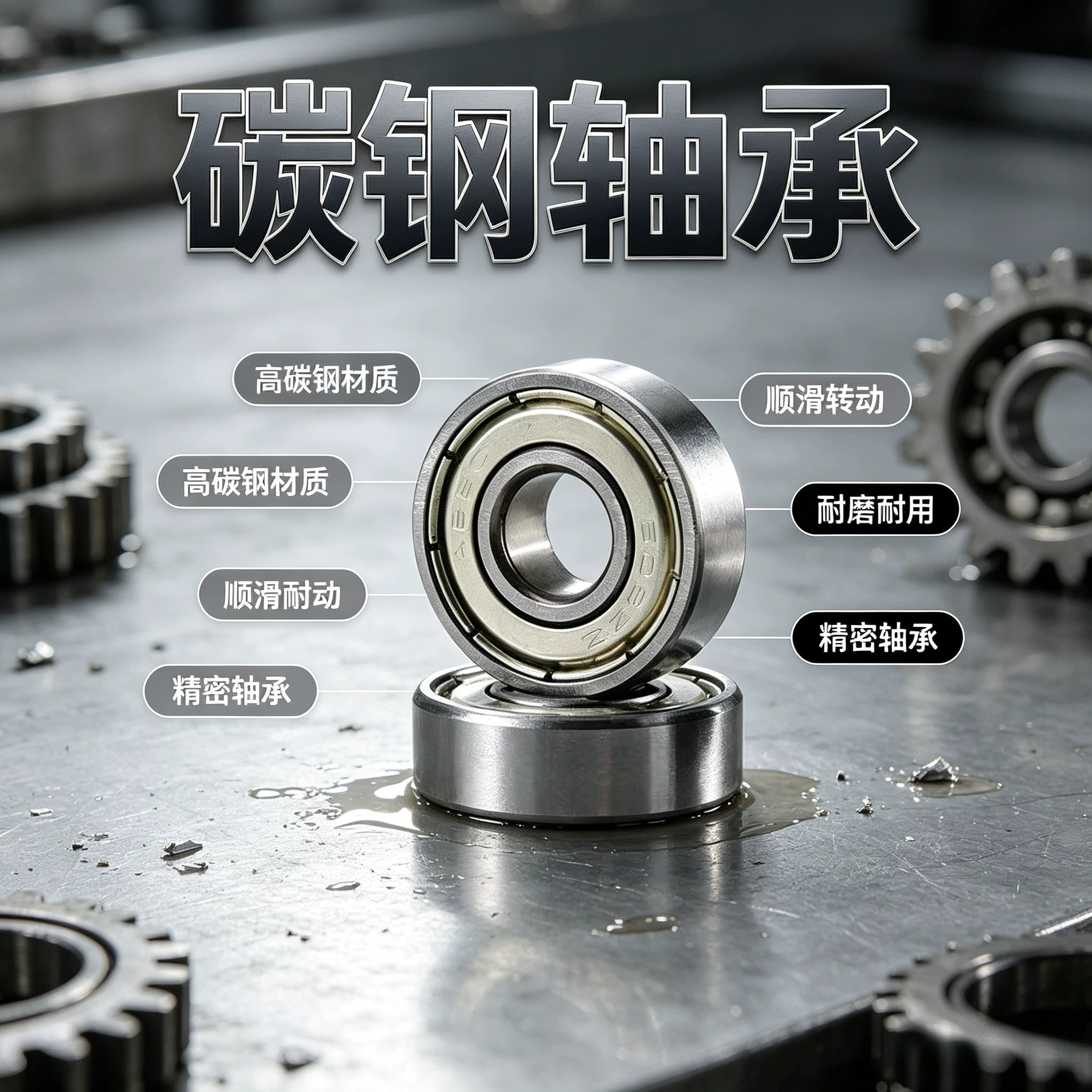 儿童滑板车零部件优质轴承扭扭车轮滑板车通用型金属608z轴承通用