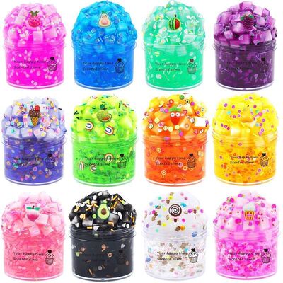 希音temu跨境AMZ史莱姆胶slime kit椰果泥软陶水晶泥玩具50ml套装