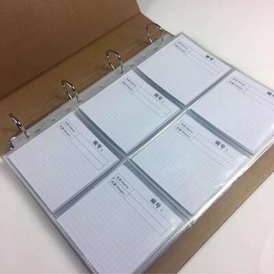 色卡样本册纺织面布料A4册皮革服装辅料卡牌展示册11孔袋