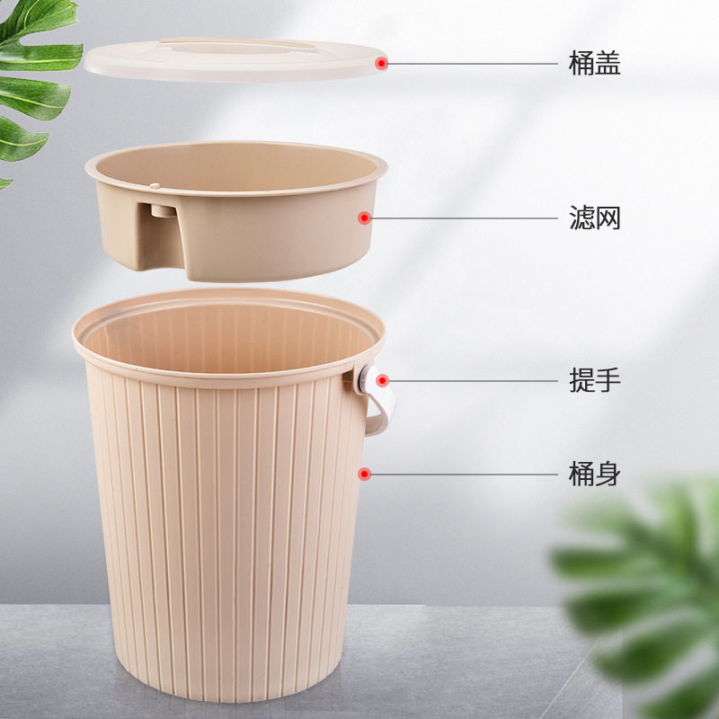 塑料茶盘接水桶废水茶叶茶渣桶过滤排水桶家用茶台废水茶水垃圾桶