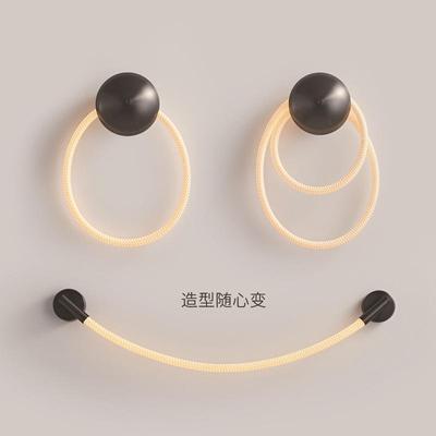 2023新款卧室床头线条灯不锈钢室内led客厅楼梯壁灯过道灯具护眼