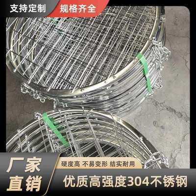 6E3X不锈钢井盖网 市政污水电力井防坠网圆形金属井口防护垒德株
