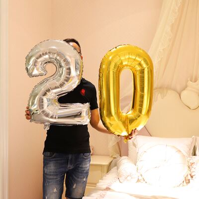 极速Birthdfay number balloon party decoration room