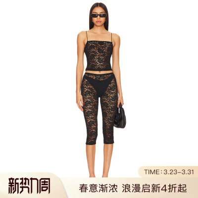 superdown JUSTINE SHEER CAPRI 套装REVOLVE时尚小众新款