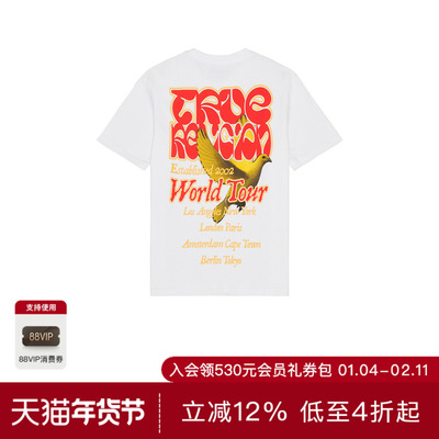 True Religion TRUE DOVE T恤 休闲时尚潮流男REVOLVE  白色
