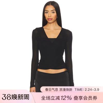 MORE TO COME CORA 上装 休闲时尚潮流REVOLVE  黑色