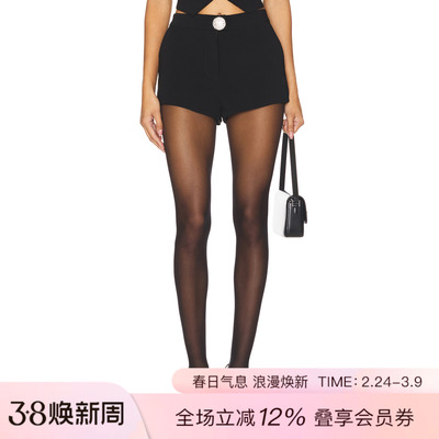 MAJORELLE HADLEE 短裤 休闲时尚潮流REVOLVE  黑色