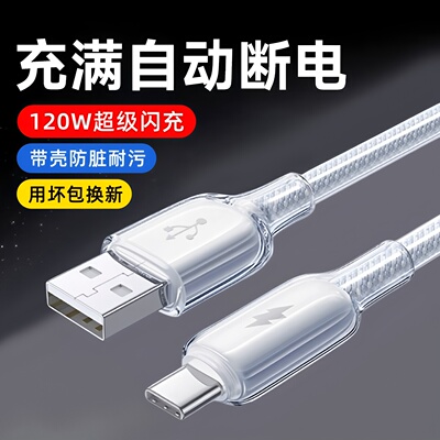 艾胜者双Type-c数据线冰晶编织