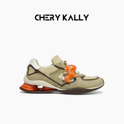 cherykally复古德训女鞋厚底增高