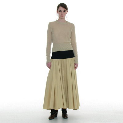 高腰拼接气质韩国正品显瘦半身裙