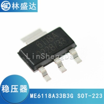 ME6118A33B3G 丝印6118A 3.3V低压差线性稳压器 SOT-223