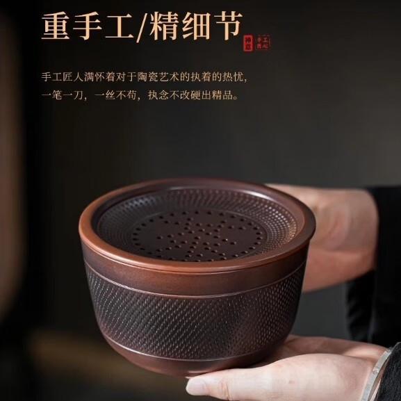 倒茶渣缸茶叶渣神器桌面带过滤茶盂建水茶渣废水缸茶洗茶台茶渣桶