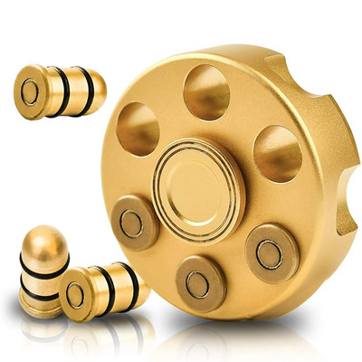 左轮上膛指尖陀螺解压玩具