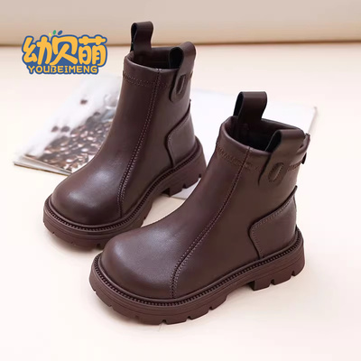 幼贝萌女童短靴软底时尚